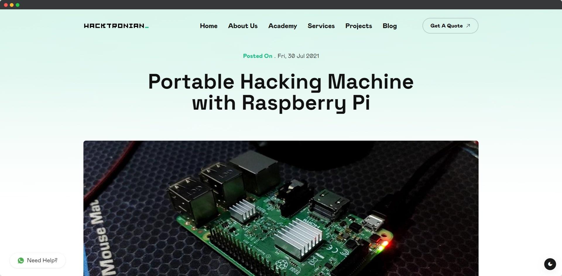 Portable Hacking Machine With Raspberry Pi 4922