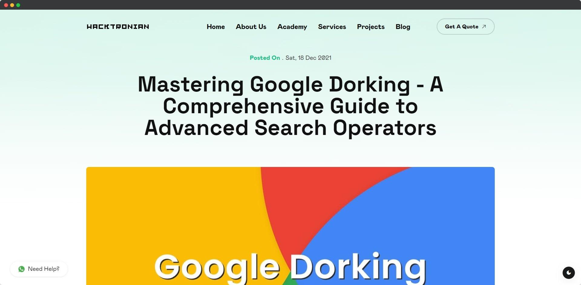 Mastering Google Dorking - A Comprehensive Guide to Advanced Search ... Mastering Google Dorking - A Comprehensive Guide to Advanced Search ...