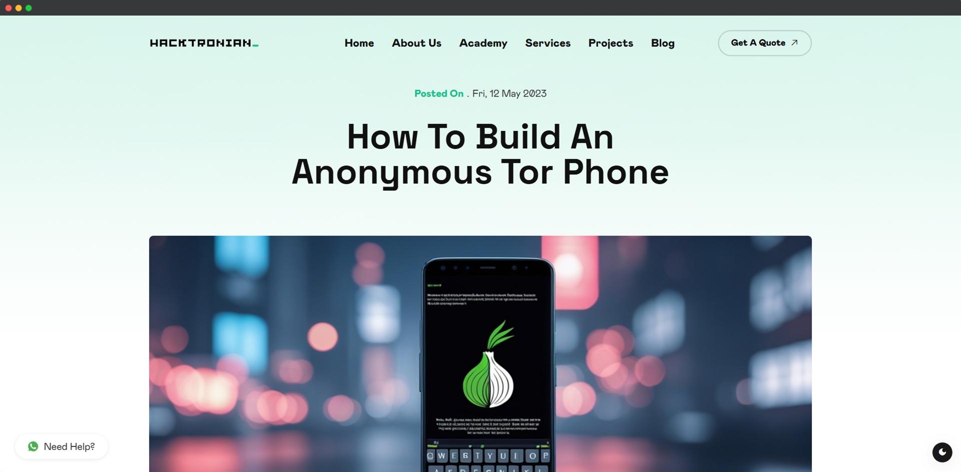 How To Build An Anonymous Tor Phone
