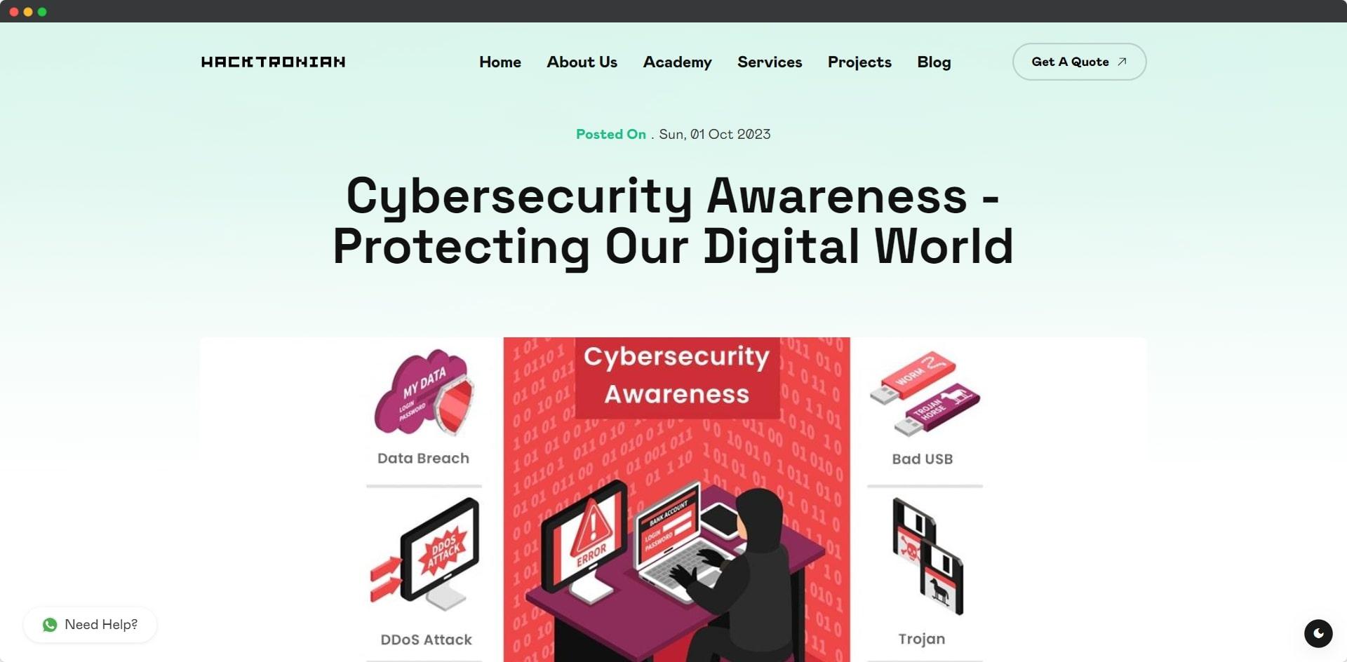 Cybersecurity Awareness - Protecting Our Digital World