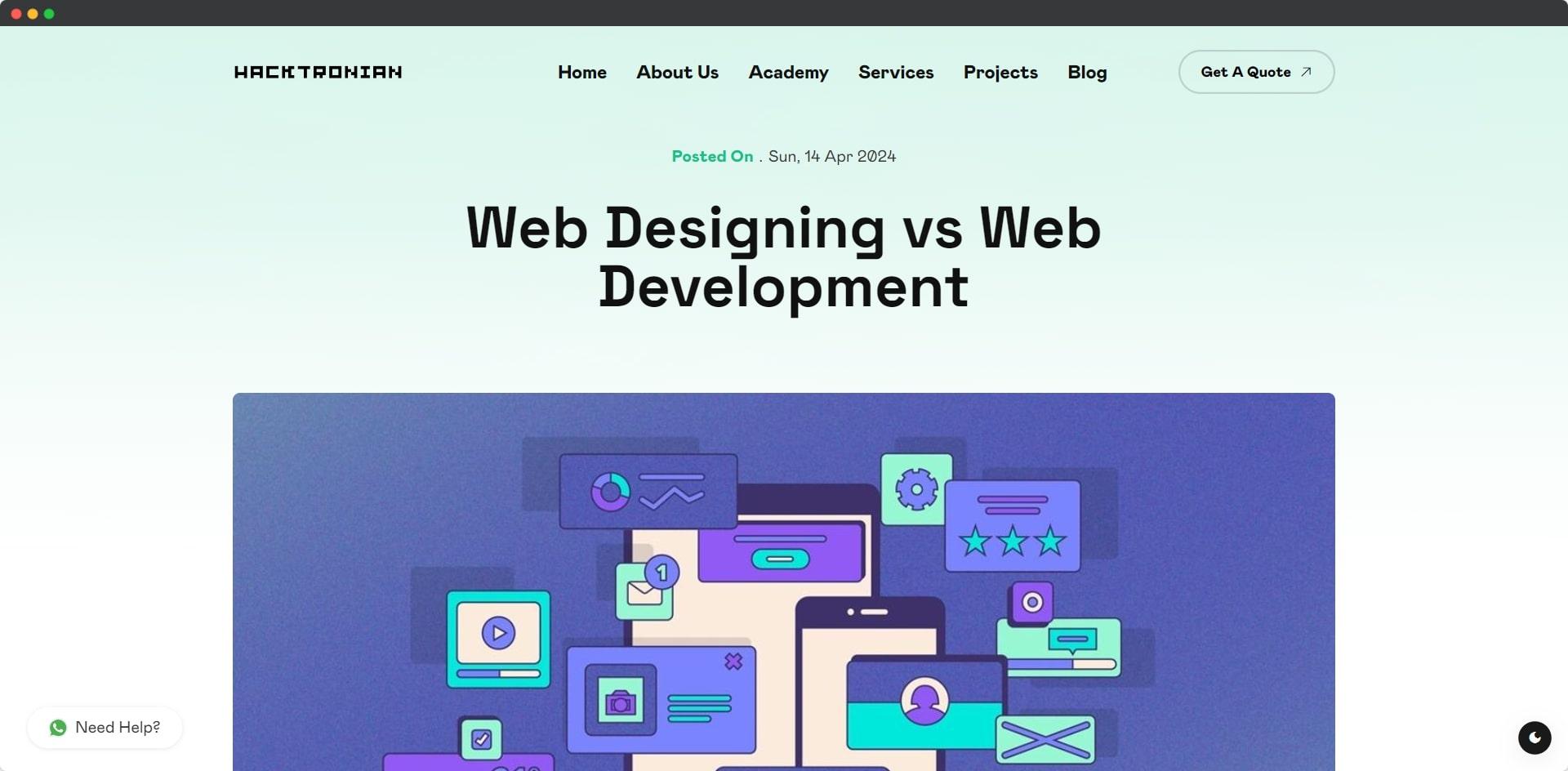 Web Designing vs Web Development Web Designing vs Web Development
