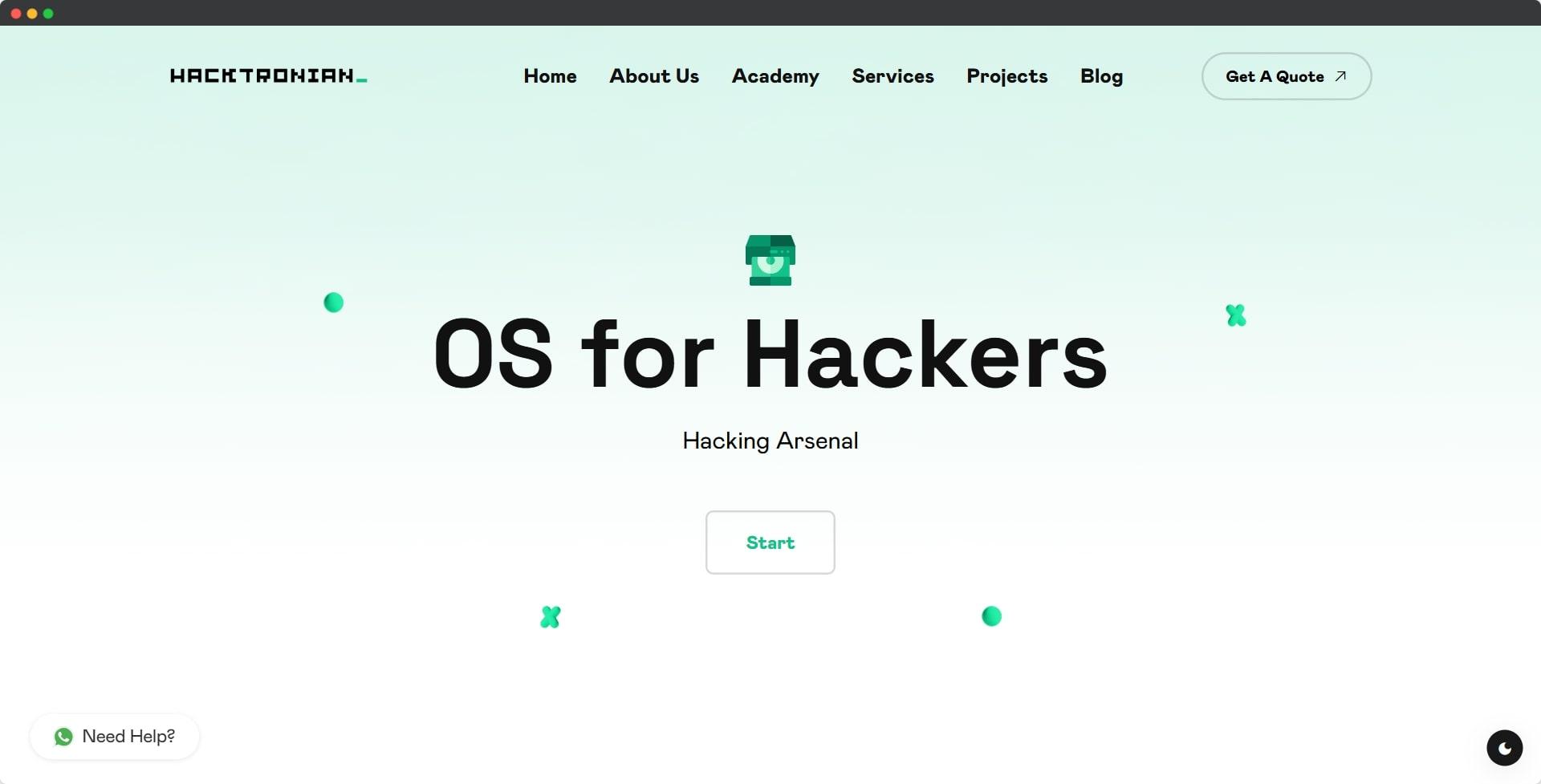 OS for Hackers: Hacking Arsenal - HACKTRONIAN